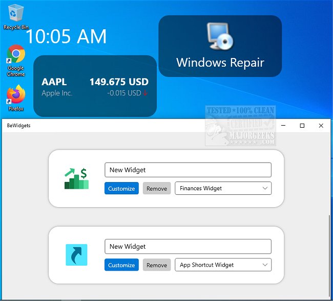 Download BeWidgets - MajorGeeks