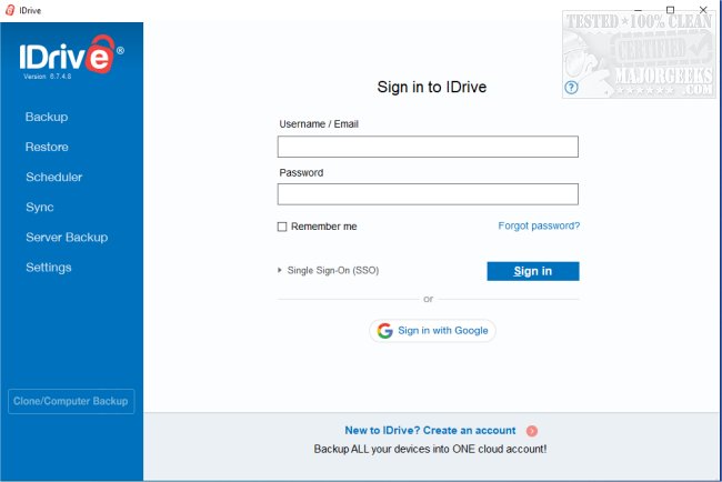Download iDrive - MajorGeeks