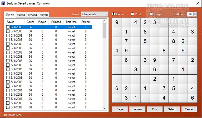 Download Sudoku Game - MajorGeeks