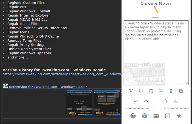 Download Chrome Notes - MajorGeeks