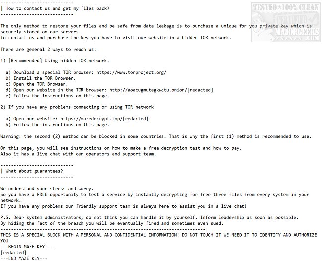 Download Emsisoft Decryptor for Maze/Sekhmet/Egregor - MajorGeeks