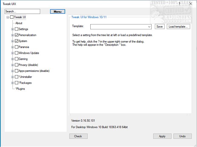 Download Tweak UIX - MajorGeeks