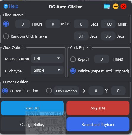 Download OG Auto Clicker - MajorGeeks