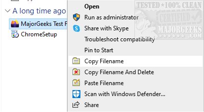 Download CopyFilenames - MajorGeeks