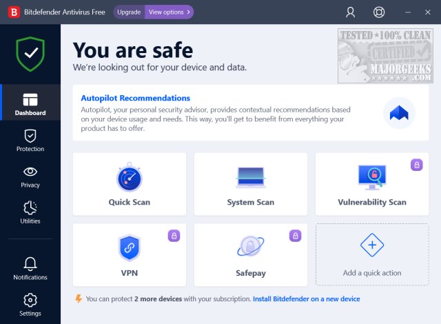 Download BitDefender Antivirus Free Edition - MajorGeeks