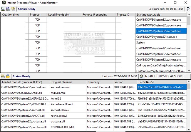Download Internet Processes Viewer - MajorGeeks