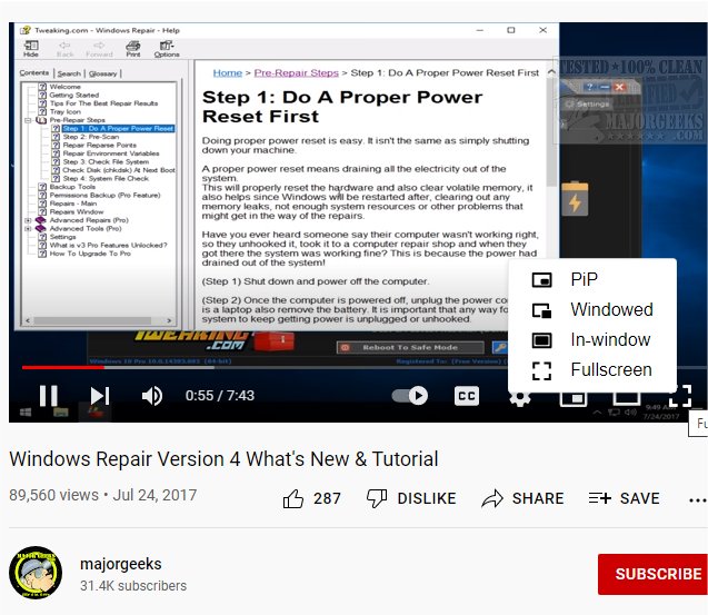 Download Windowed for Chrome, Firefox, and Edge - MajorGeeks