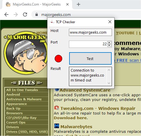 Download TCP Checker - MajorGeeks