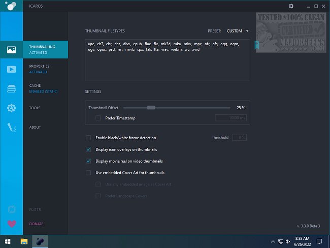 Download Icaros 3.3.4 Beta 1 - MajorGeeks