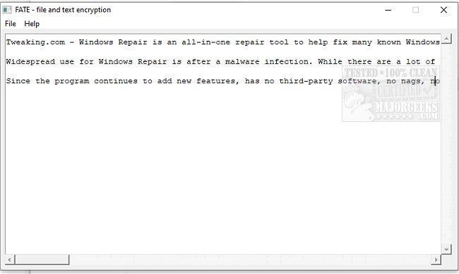 Download File And Text Encryption (fate) - MajorGeeks