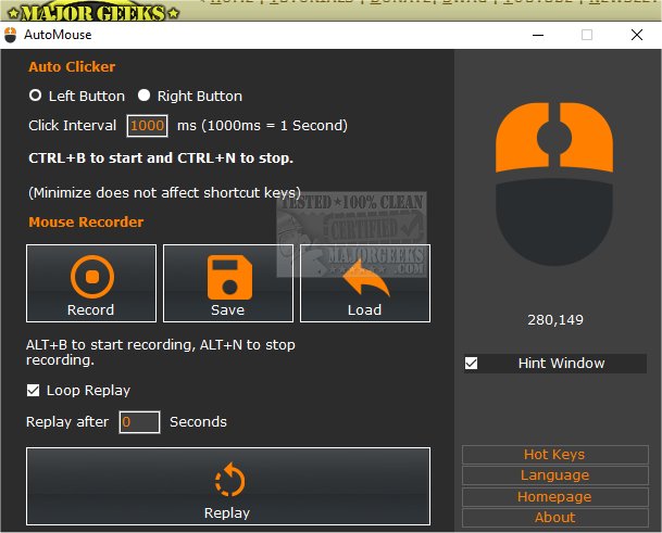 Download AutoMouse - MajorGeeks