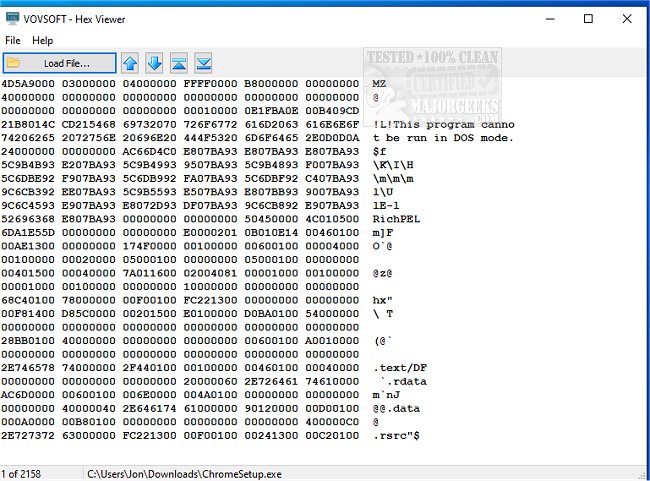 Download VOVSOFT Hex Viewer - MajorGeeks