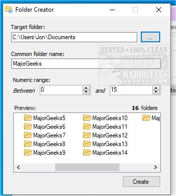 Download Folder Creator - MajorGeeks