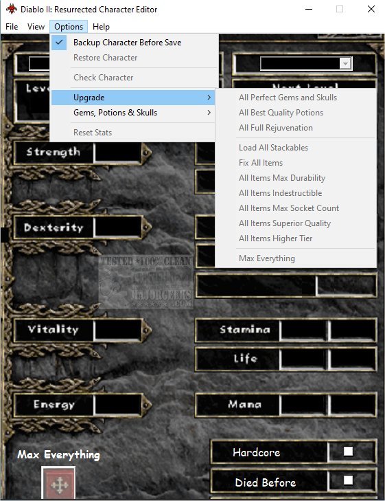 Download Diablo II Character Editor - MajorGeeks
