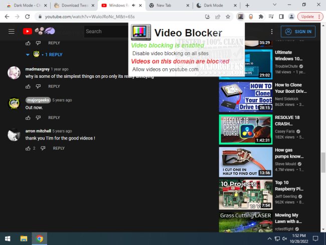 Download Video Blocker for Chrome - MajorGeeks
