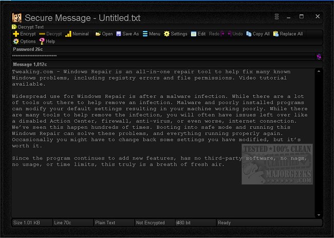 Download Secure Message Majorgeeks