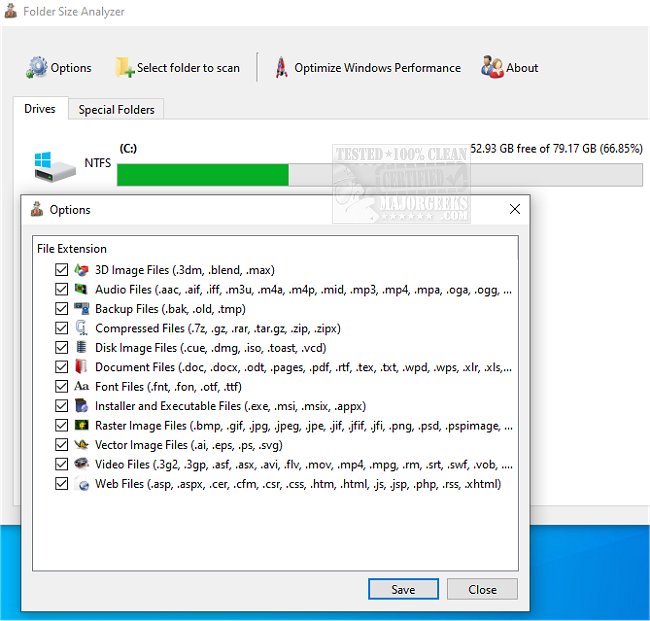Download TweakNow Folder Size Analyzer - MajorGeeks