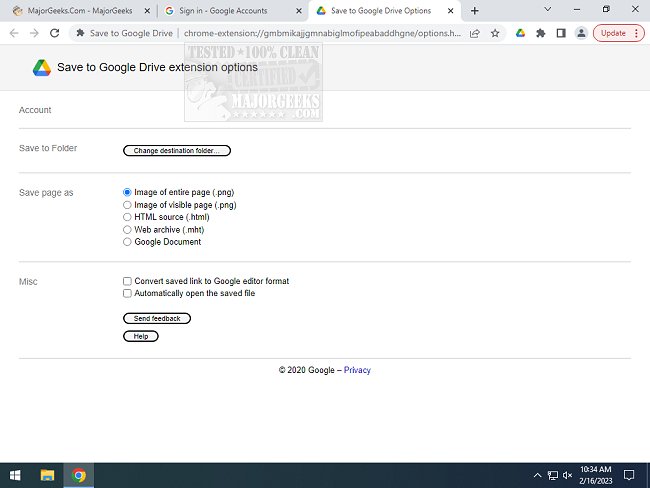 Download Save to Google Drive for Chrome - MajorGeeks