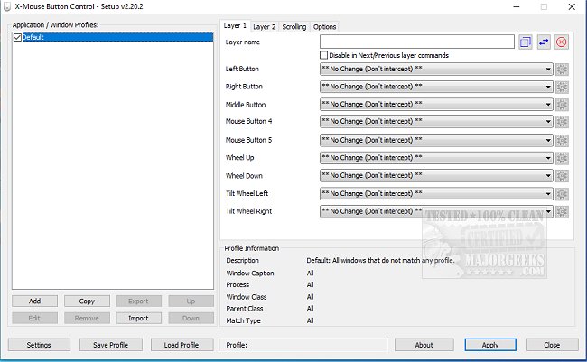 Download X-Mouse Button Control - MajorGeeks