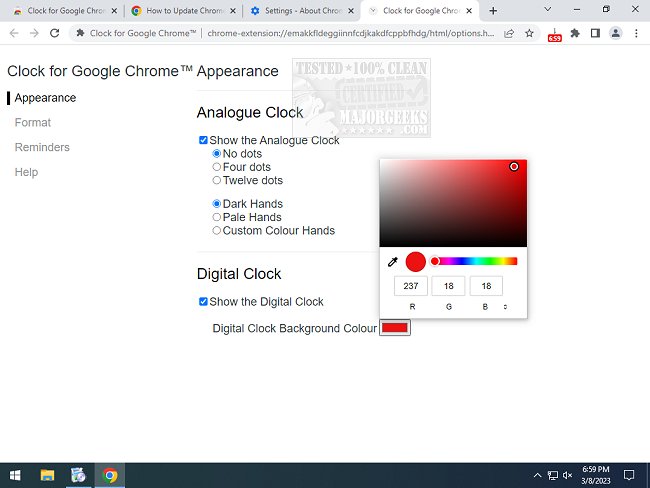 Download Clock for Google Chrome and Edge - MajorGeeks