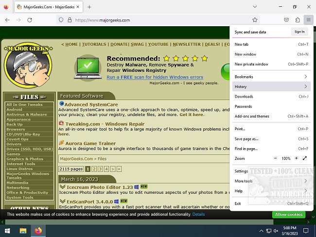 Download Mozilla Firefox Portable - MajorGeeks