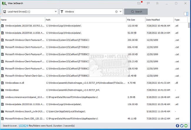 Download Wise JetSearch Portable - MajorGeeks
