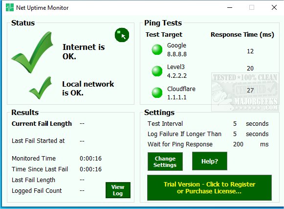 Download Net Uptime Monitor - MajorGeeks