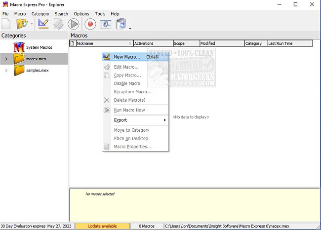 Download Macro Express - MajorGeeks