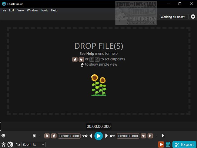 Download LosslessCut Portable - MajorGeeks