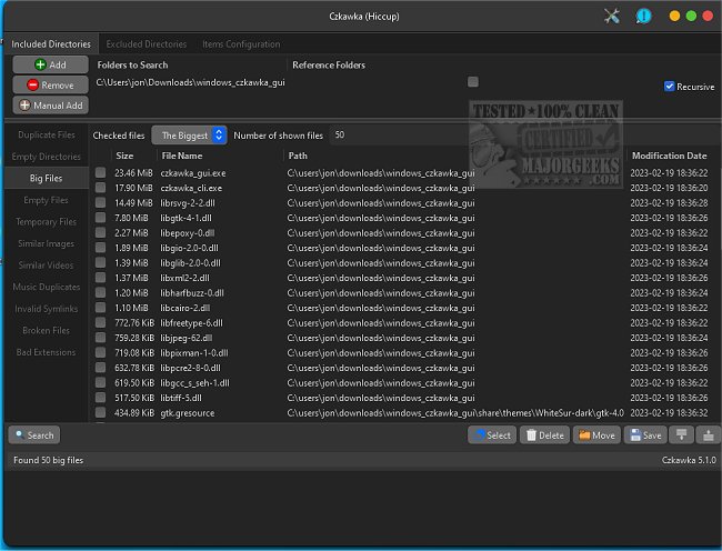 Download Czkawka - MajorGeeks