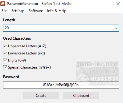 Download PasswordGenerator - MajorGeeks