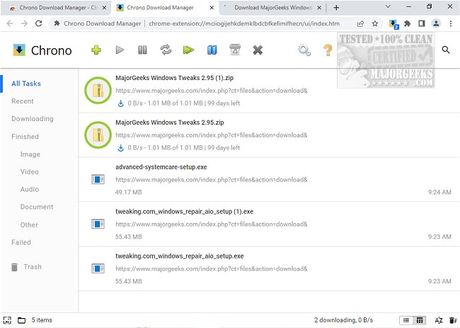 Download Chrono Download Manager - MajorGeeks