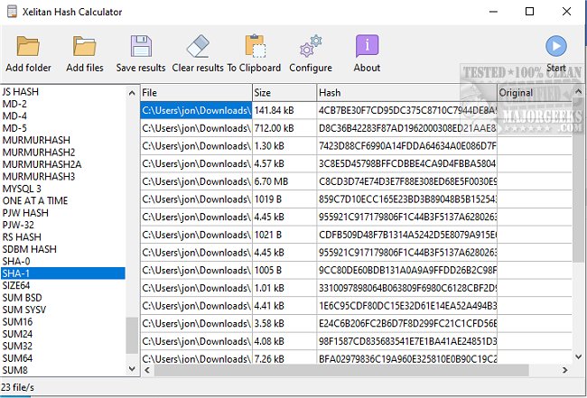 Download Xelitan Hash Calculator - MajorGeeks