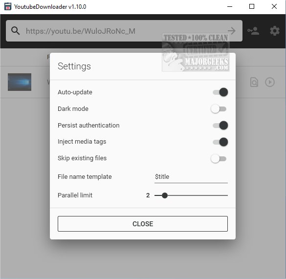 Download YoutubeDownloader - MajorGeeks