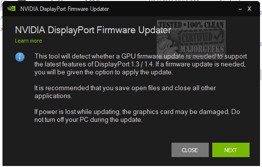 Download NVIDIA Graphics Firmware Update Tool - MajorGeeks