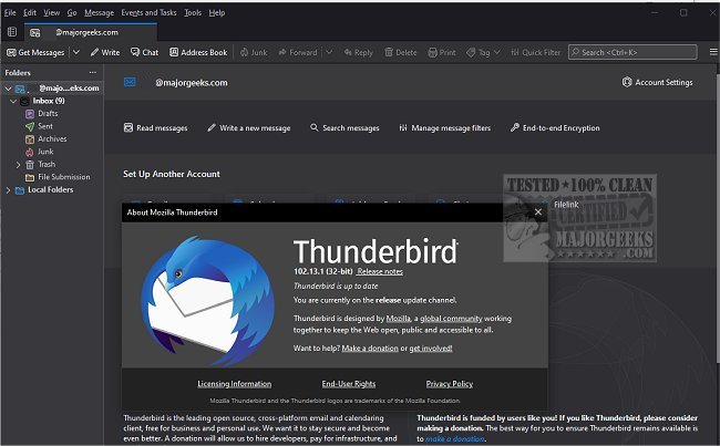 Download Mozilla Thunderbird - MajorGeeks