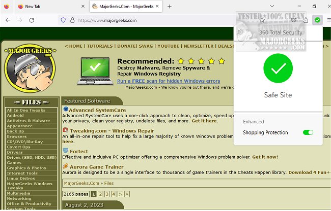 Download 360 Internet Protection for Firefox - MajorGeeks