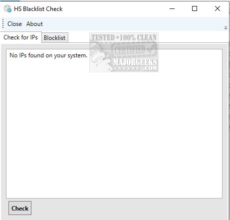Download HS Blacklist Check - MajorGeeks