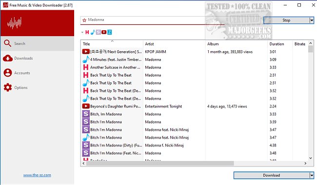 Download Free Music & Video Downloader - MajorGeeks
