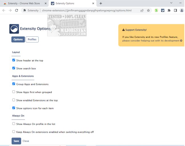 Download Extensity for Chrome - MajorGeeks
