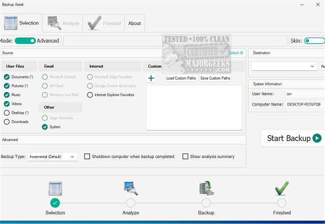 Download Backup Assist - MajorGeeks