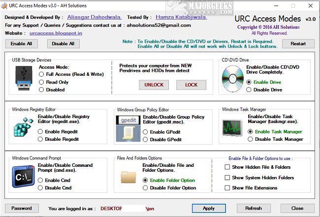 Download URC ACCESS MODES - MajorGeeks