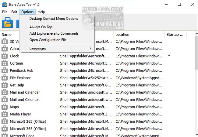 Download Store Apps Tool - MajorGeeks