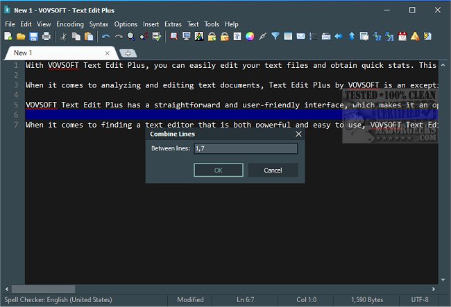 Download VOVSOFT Text Edit Plus - MajorGeeks