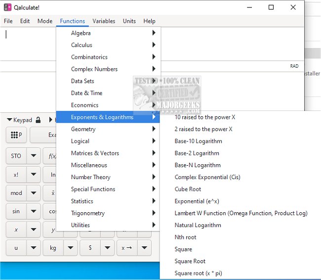 Download Qalculate! Portable - MajorGeeks