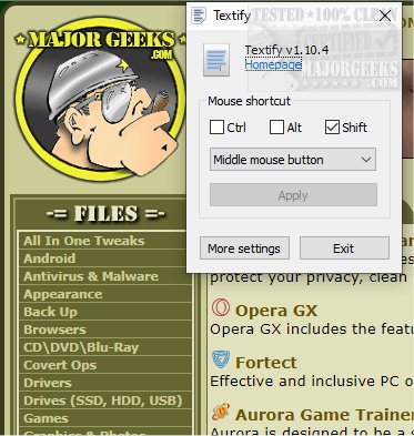 Download Textify Portable - MajorGeeks