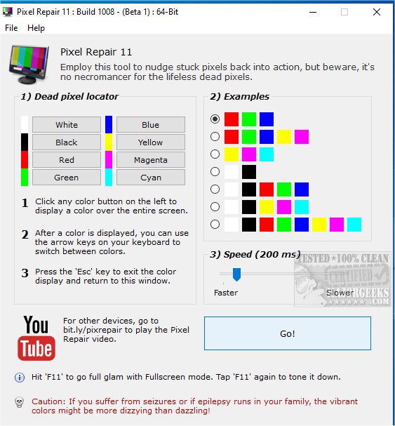Download Rizonesoft Pixel Repair - MajorGeeks