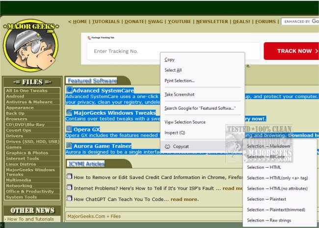 Download Copycat for Chrome, Firefox, and Edge - MajorGeeks