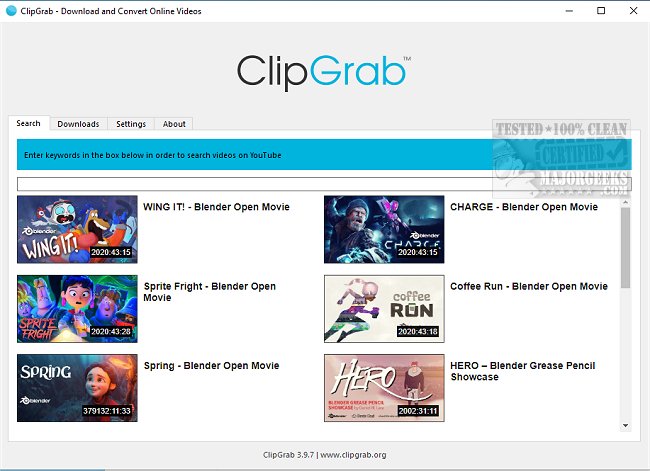 Download ClipGrab - MajorGeeks
