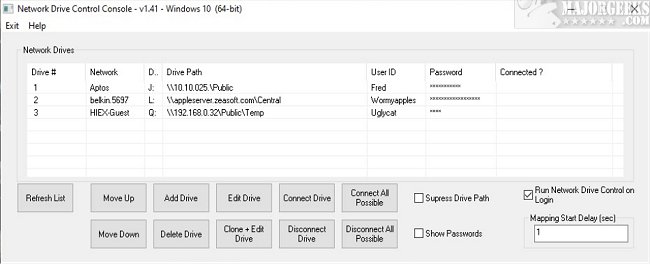 Download Network Drive Control - MajorGeeks